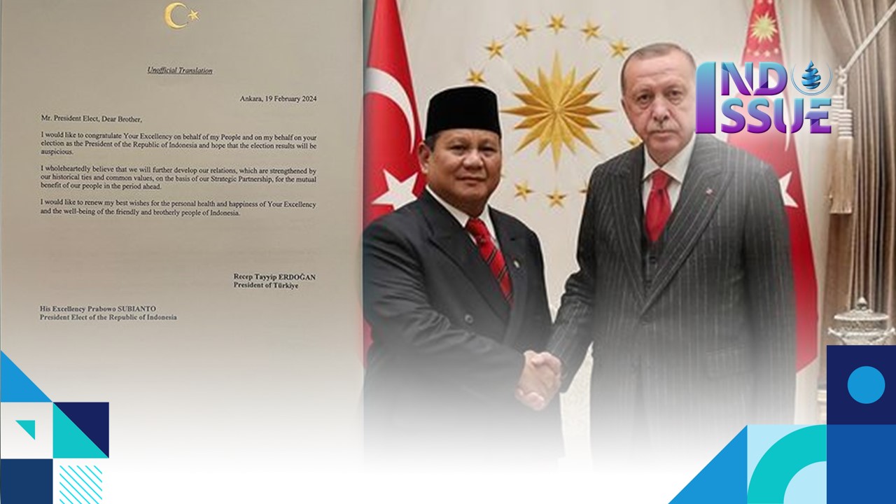 Erdogan Beri Selamat ke Prabowo Lewat Surat